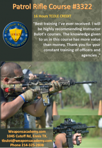 Patrol Rifle Course – Strategic Weapons Academy of Texas